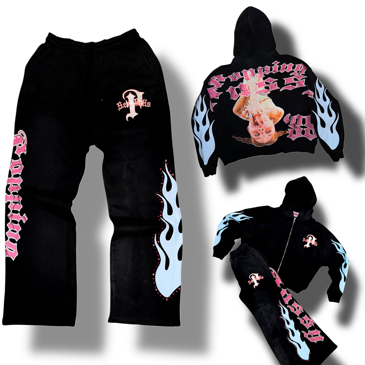 Multi Media Sweat Pants – POPPING PUSSIES